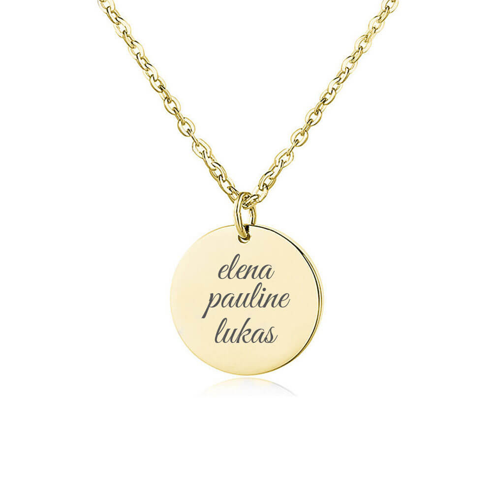 Kette Mit Kindernamen Gold